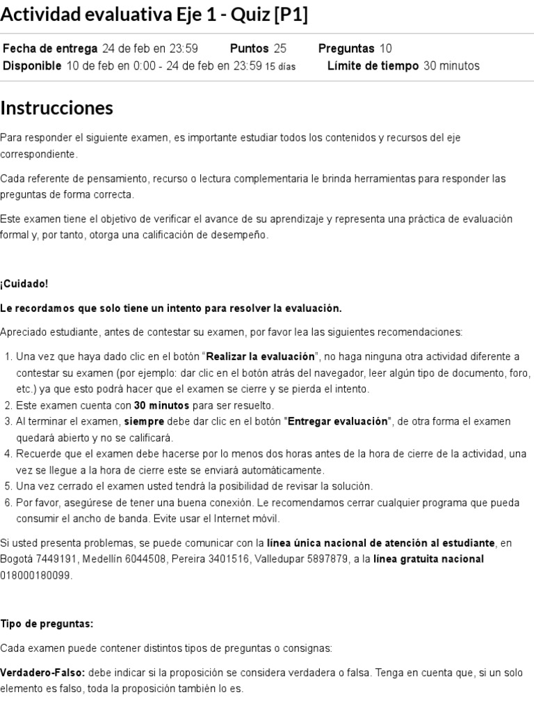 Actividad Evaluativa Eje 1 - Quiz (P1) | PDF | La seguridad informática | Seguridad