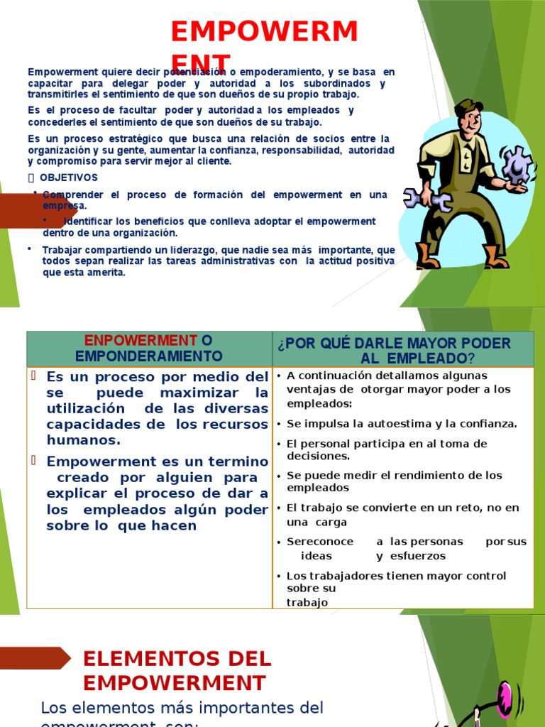 Teoria Empowerment Presentacion Powerpoint | PDF | Empoderamiento ...