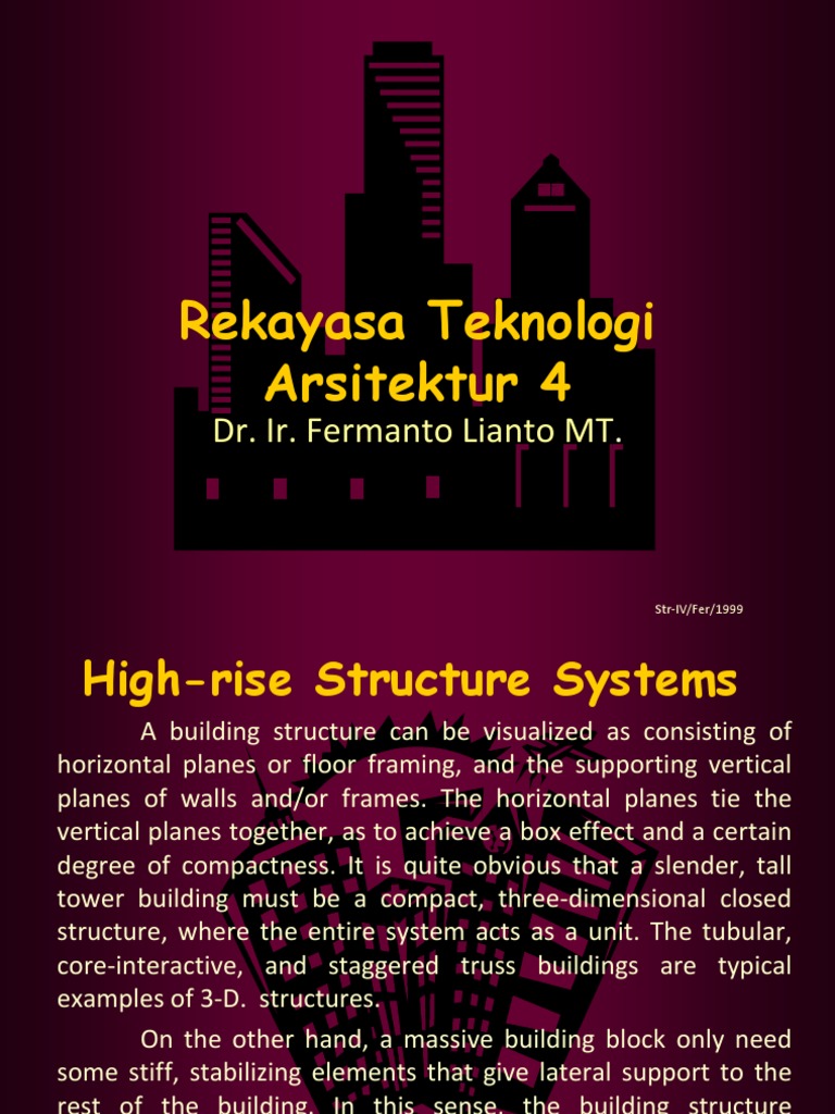 High Rise Building Structure System | PDF | Truss | Beam (Structure)