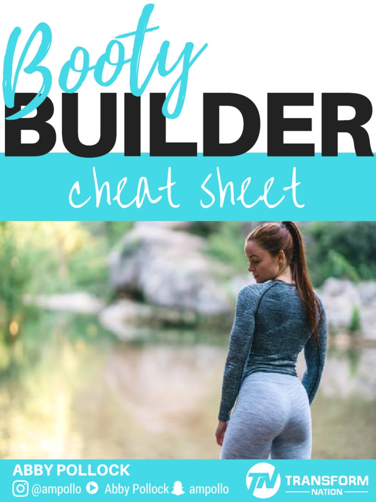 Abby Pollock-Tfn-Booty-Builder-Cheat-Sheet PDF | PDF