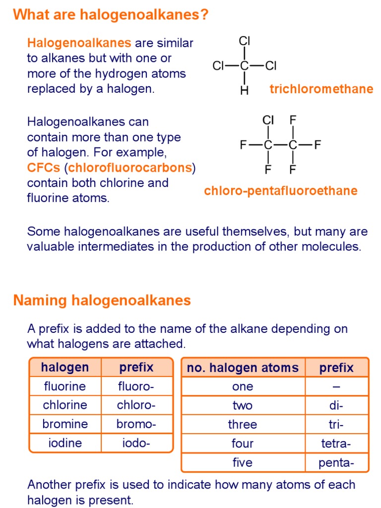 Halogenoalkanes | PDF