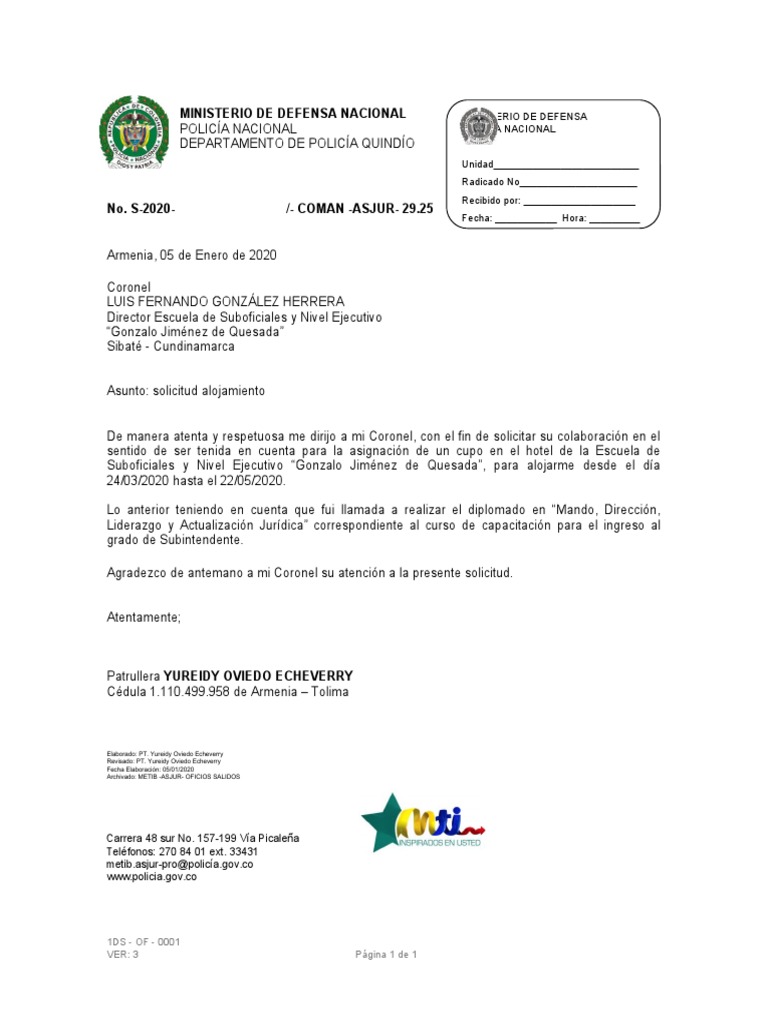 SOLICITUD Alojamiento ESJIM | PDF