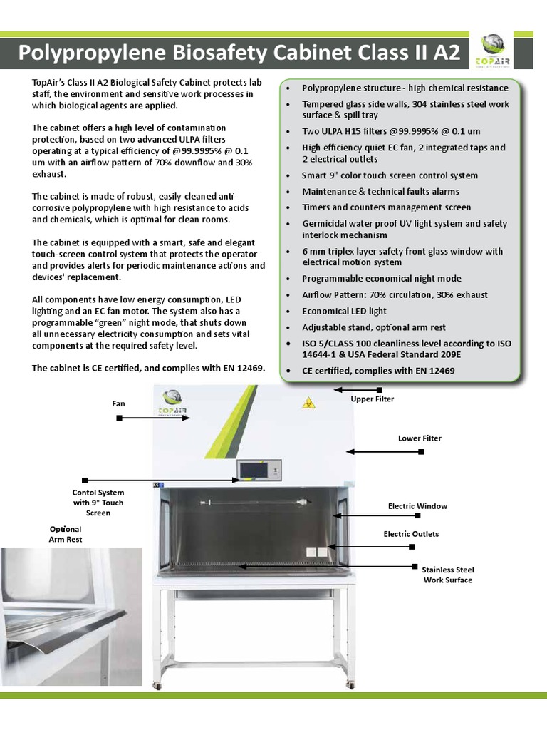 Cabinas Bioseguridad Clase Ii A2 Bio-A2 | PDF | Building Engineering ...