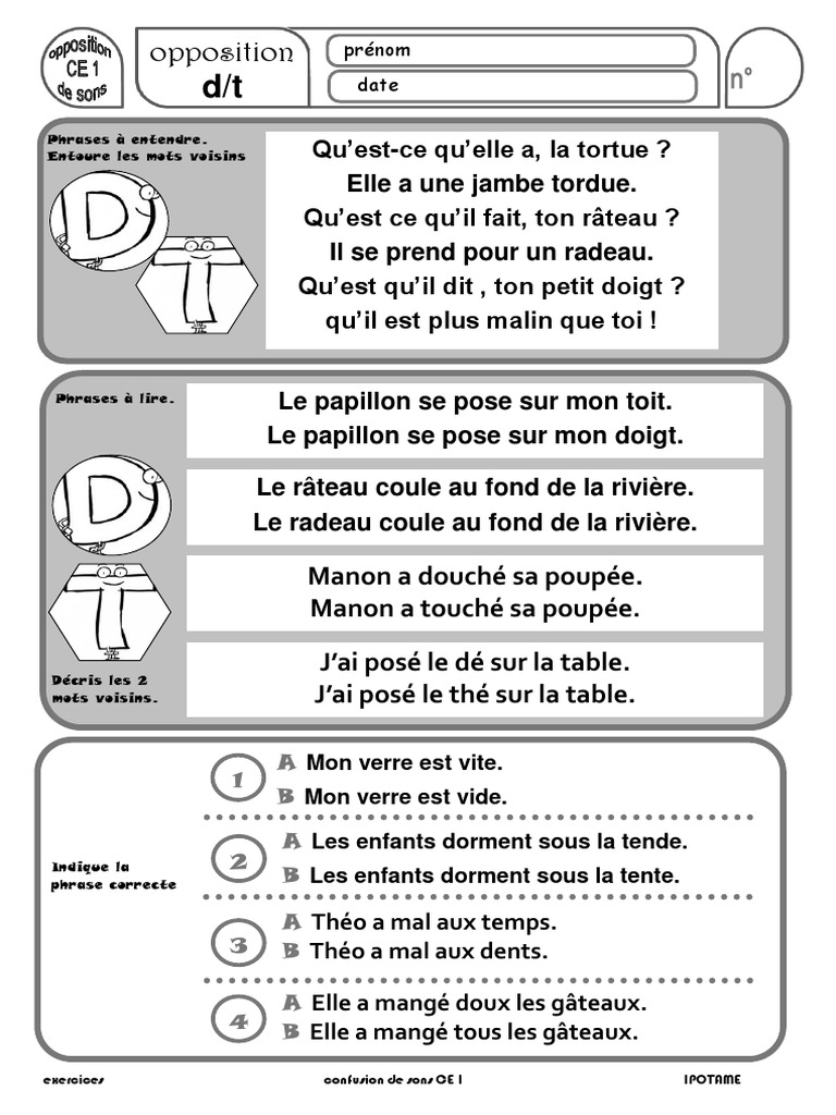 Confusion de Sons Ipotâme PDF | PDF
