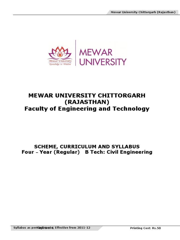 B - Tech Civil Syllabus PDF | PDF | Pointer (Computer Programming) | Diffraction