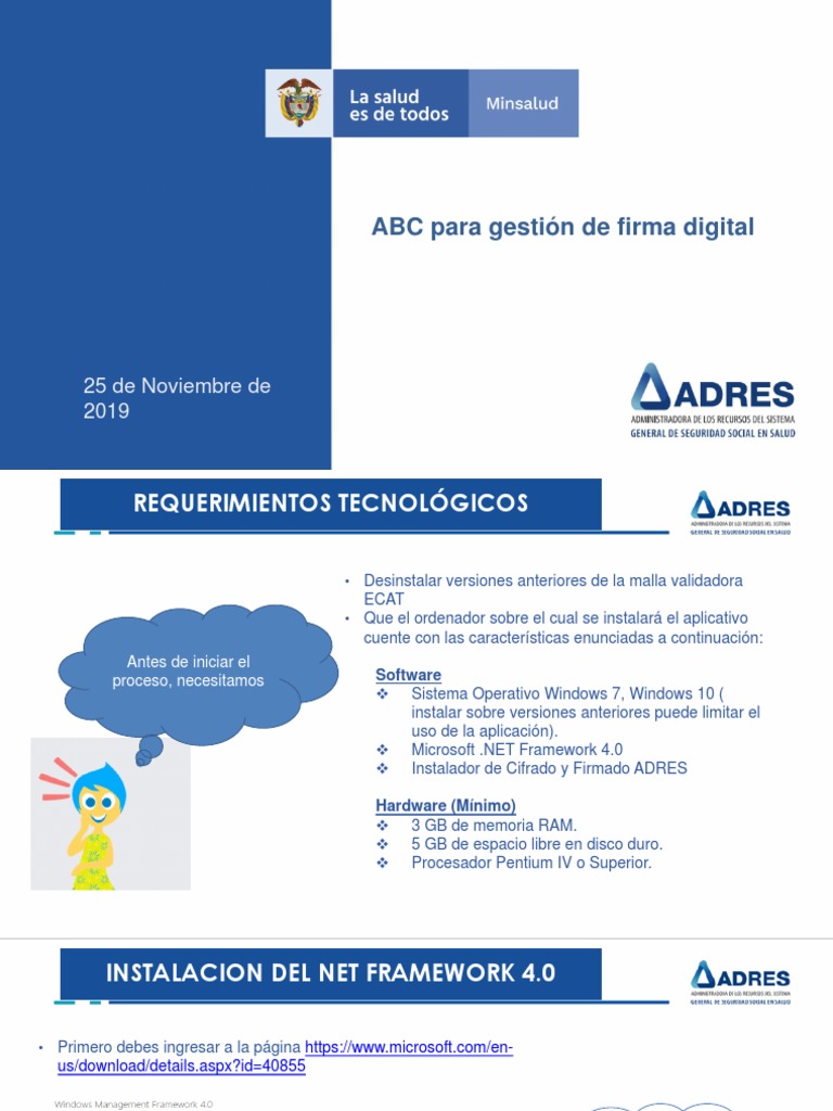 ABC - Gestión de Firma Electrónica, Firma y Cifrado - PDF (ADRES) PDF ...