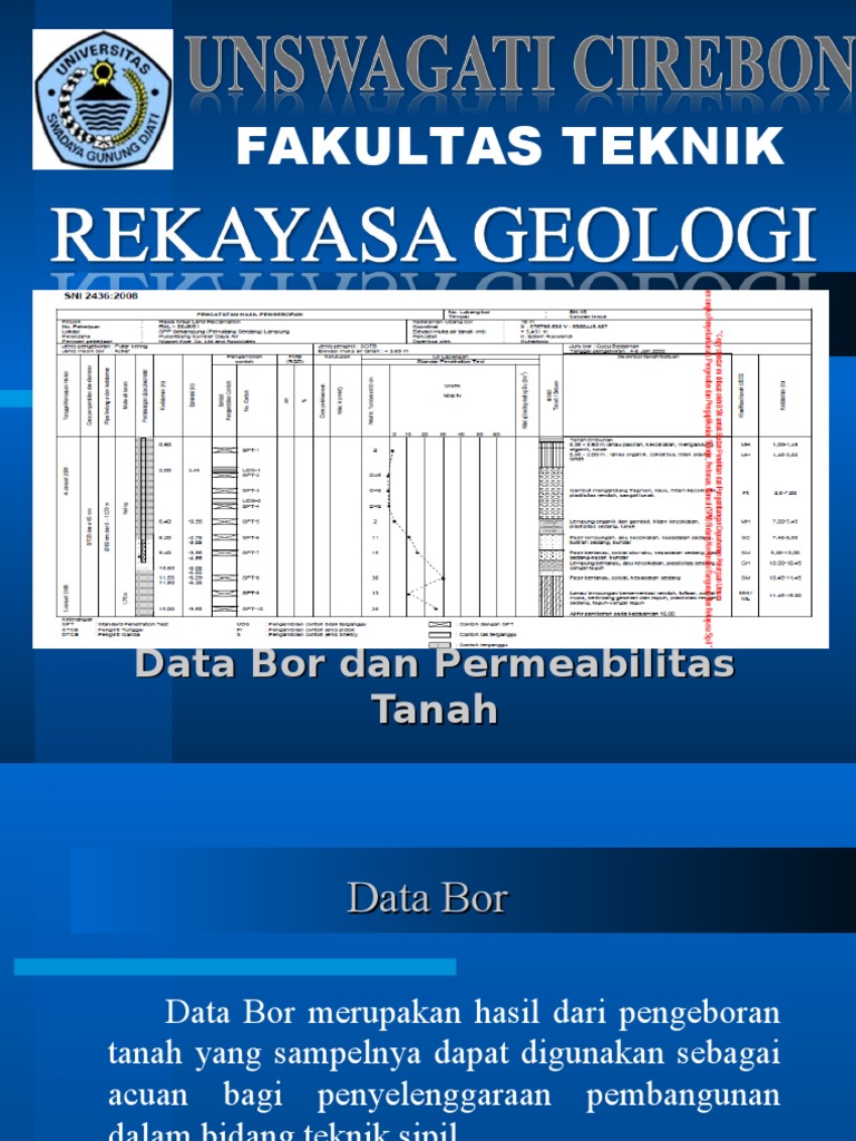 Data Bor dan Permeabilitas Tanah | PDF