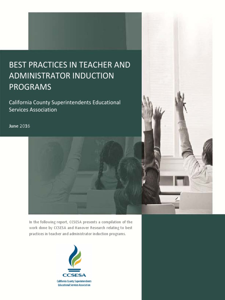 Best Practices in Teacher and Administrator Induction Programs PDF ...