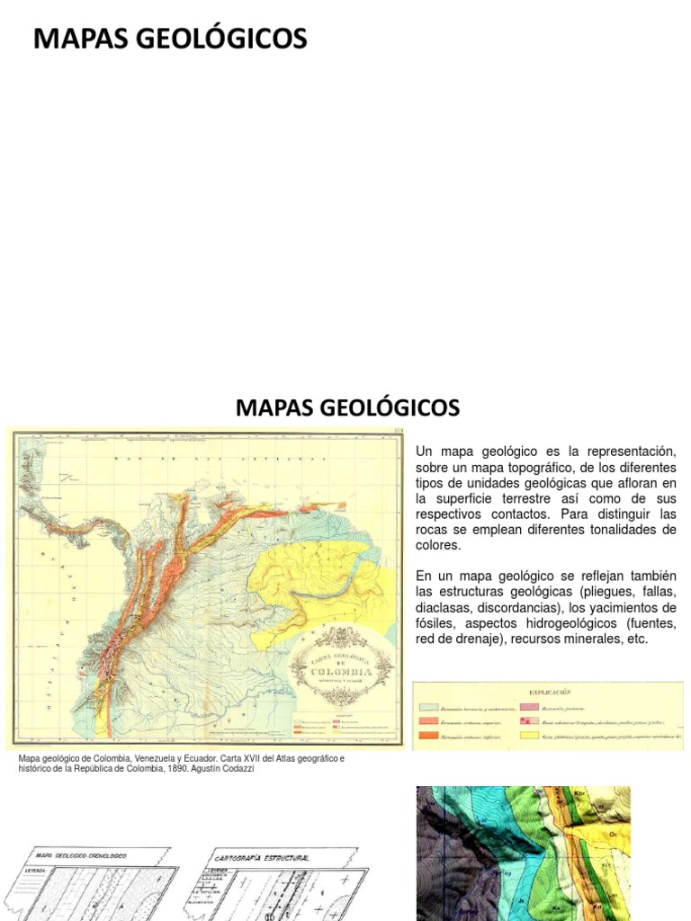Mapas Geológicos de Colombia | PDF | Roca (geología) | Mapa