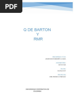 Tablas Q Barton | PDF | Roca (geología) | Mecánica de sólidos