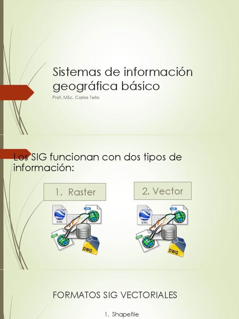 Formatos y Métodos en SIG y Raster | PDF | Sistema de información ...