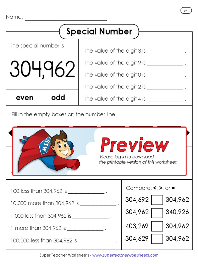 Comparacion de Numeros | PDF | Teaching Mathematics