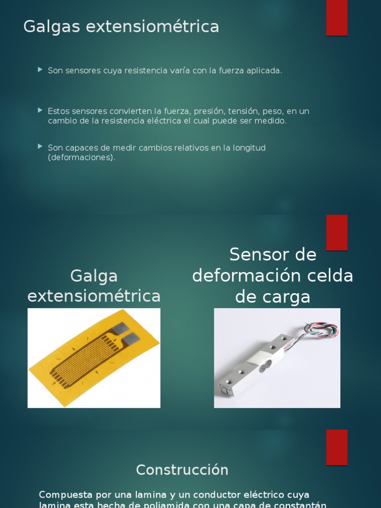 Galgas Extensiométrica | PDF | Resistor | Ingeniería mecánica