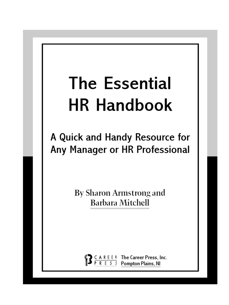 1 The Essential HR HANDBOOK PDF | PDF | Strategic Planning | Recruitment