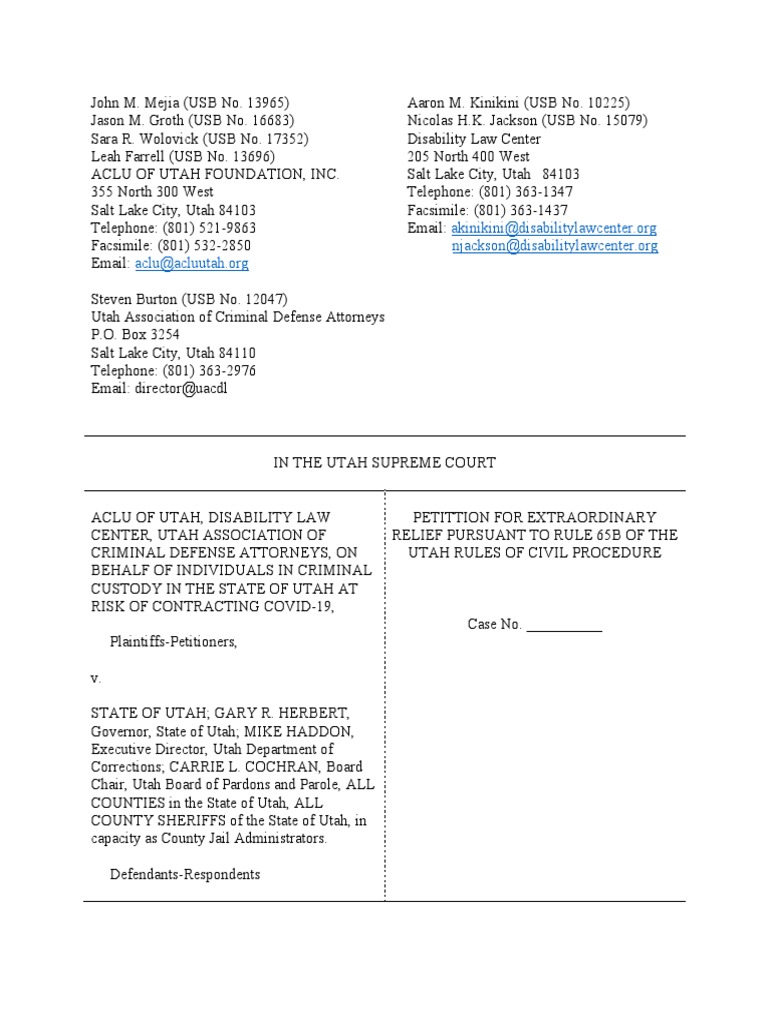 Petition For Extraordinary Relief | PDF | Pardon | Judiciaries