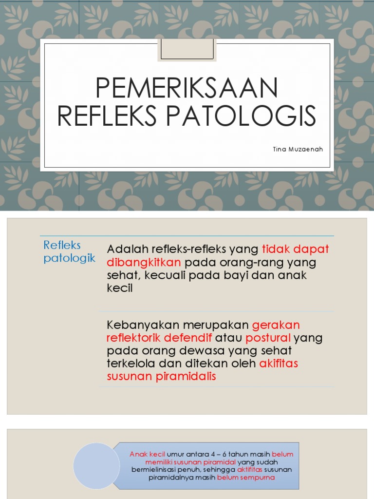 Refleks Primitif pada Anak dan Orang Dewasa | PDF