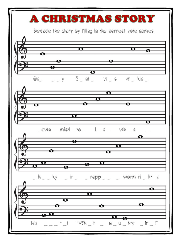 A Christmas Story Worksheet | PDF