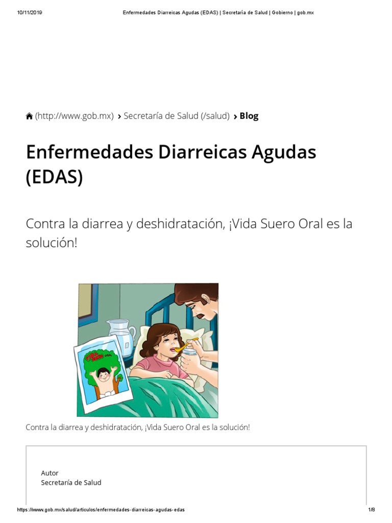 Enfermedades Diarreicas Agudas (EDAS) - Secretaría de Salud - Gobierno ...