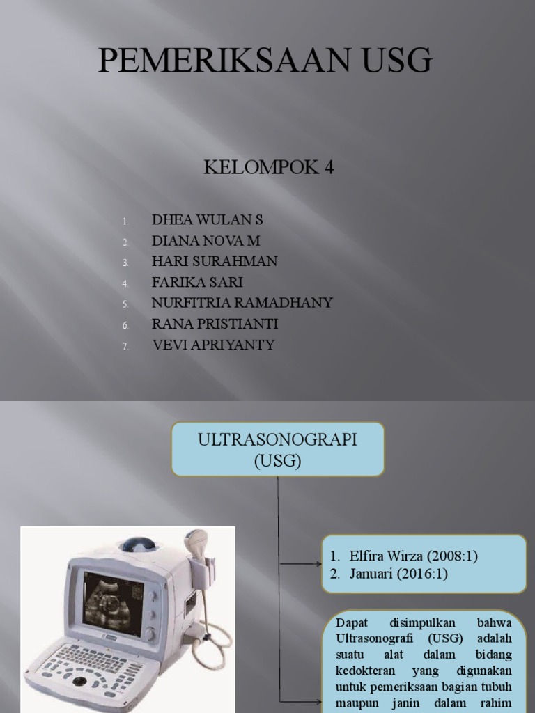 Prinsip dan Prosedur Pemeriksaan USG | PDF