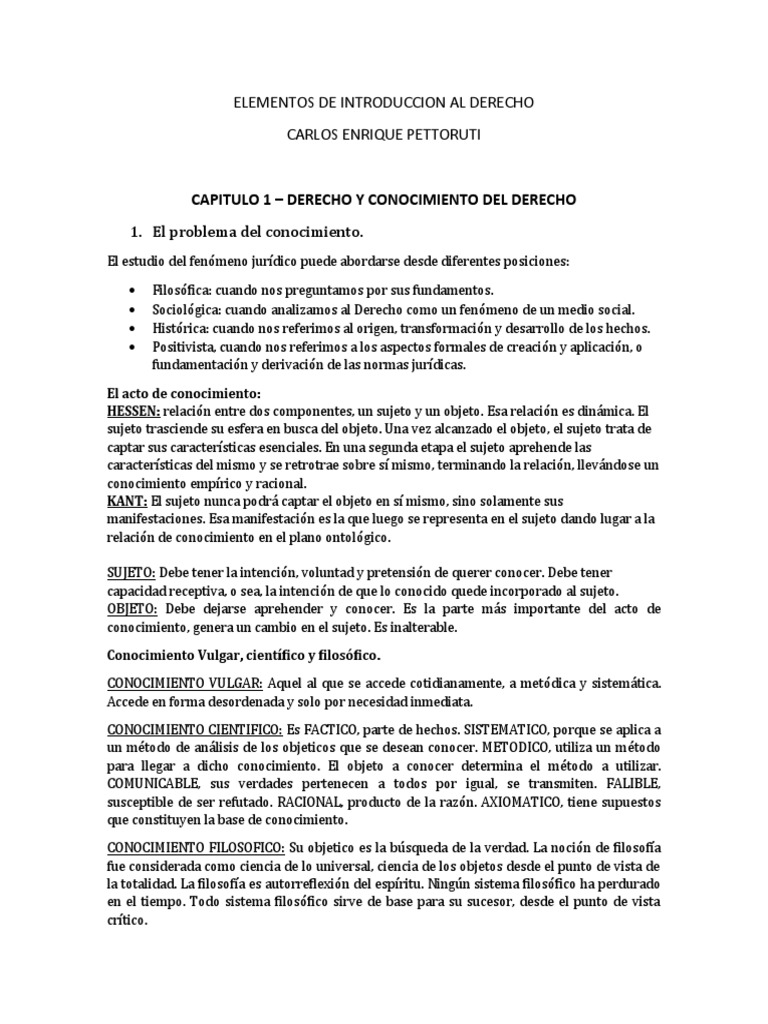 Elementos Introductorios Al Derecho Capitulo 1 | PDF | Paradigma | Comunidad cientifica
