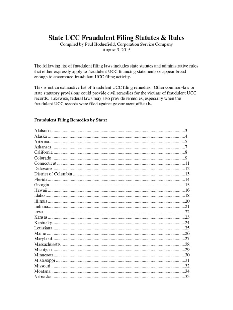 Fraudulent Filing Remedies 08102015 PDF | PDF | Lien | Fraud