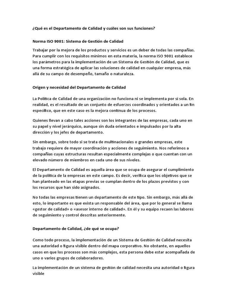 Area de Control de Calidad Laive. | PDF | Análisis de Riesgo y Puntos ...