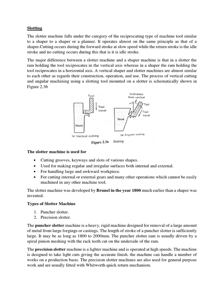 Slotting PDF | PDF | Machining | Machines