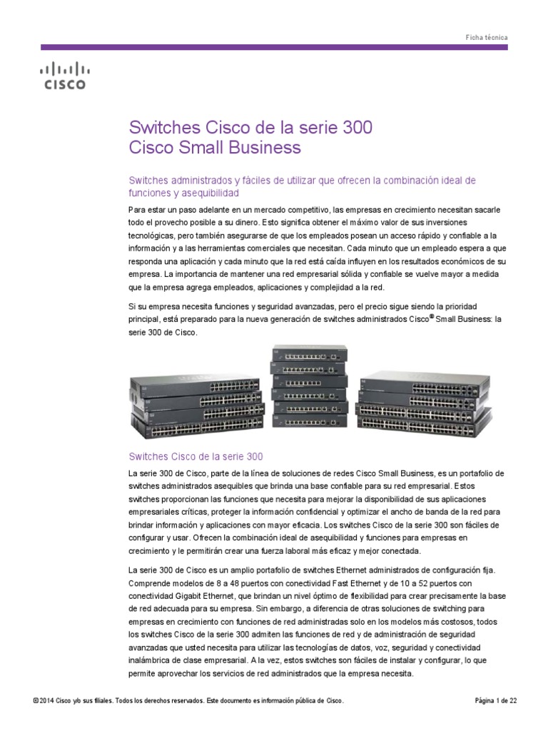 Switches Cisco de La Serie 300 Cisco Small Business (397686-SG300-52MP ...
