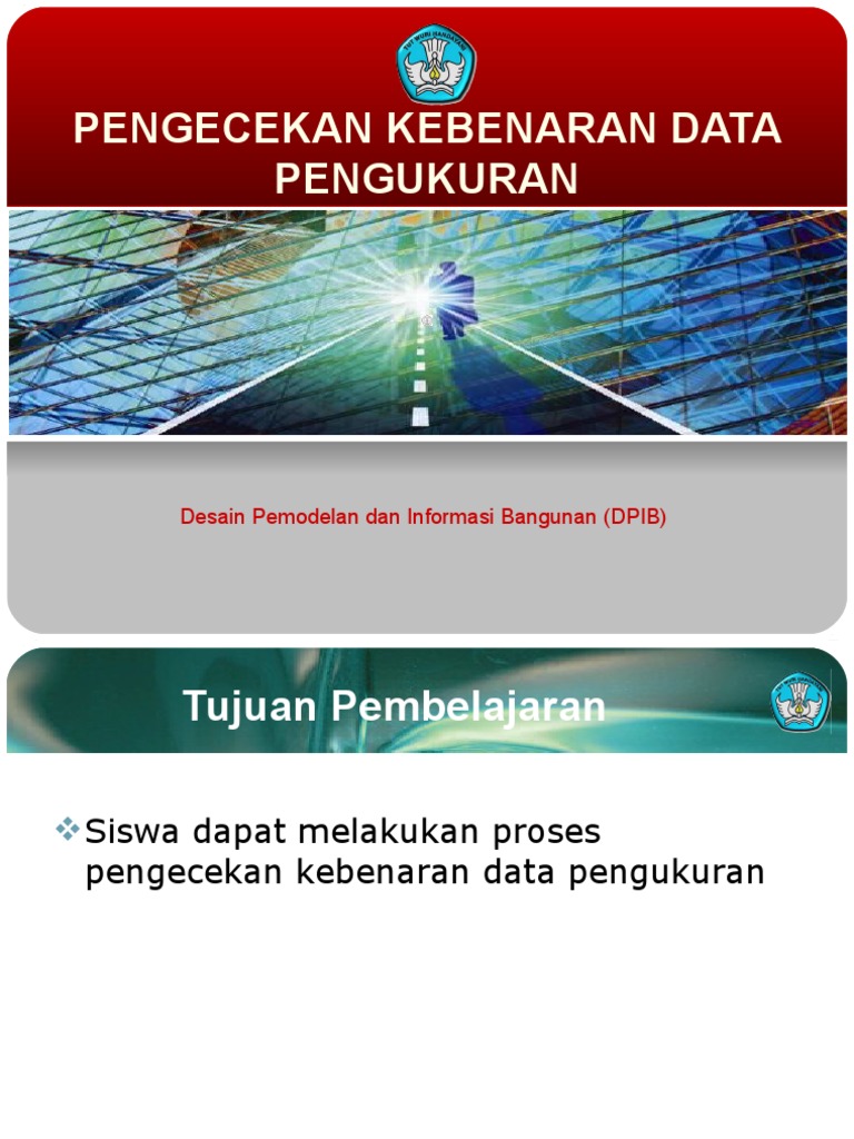 Menerapkan Proses Pengecekan Kebenaran Data Pengukuran | PDF