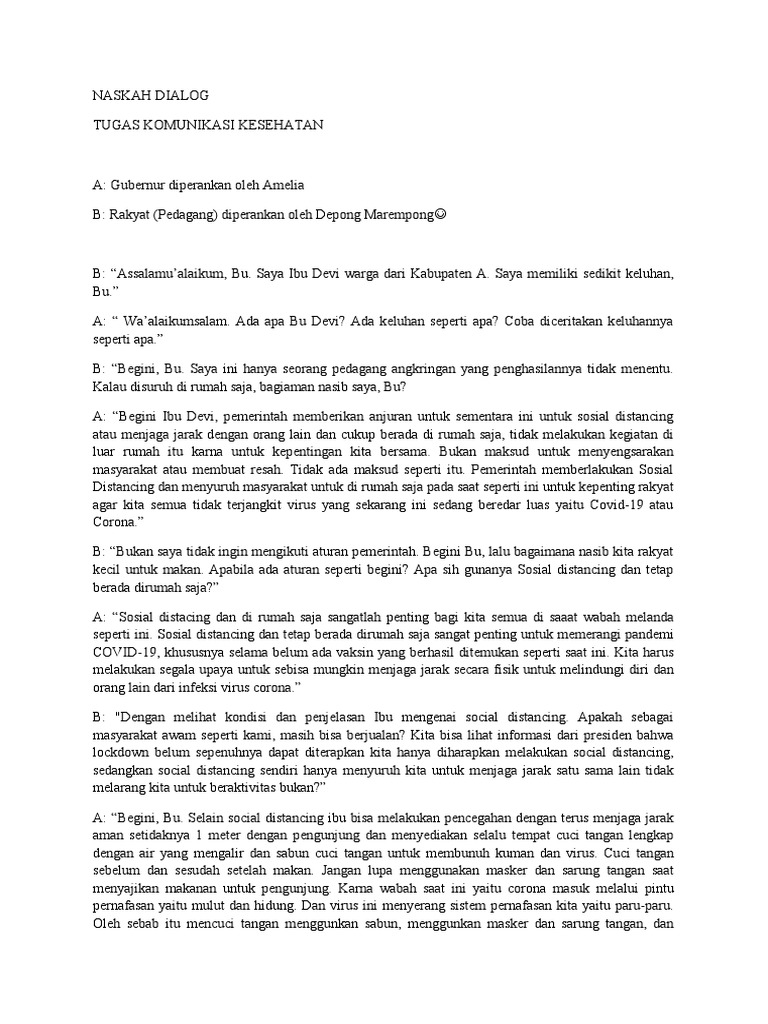 Naskah Dialog | PDF