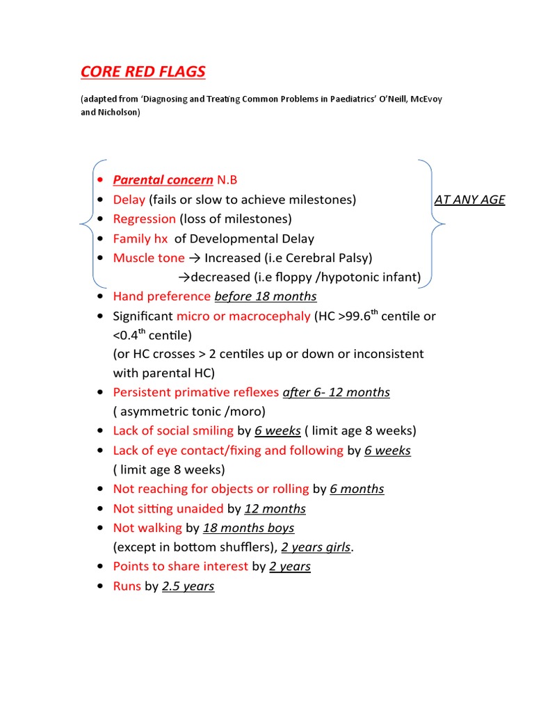 Core Red Flags | PDF | Self-Improvement