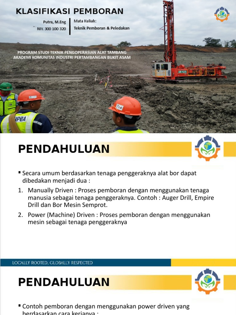 Klasifikasi dan Teknik Pemboran | PDF