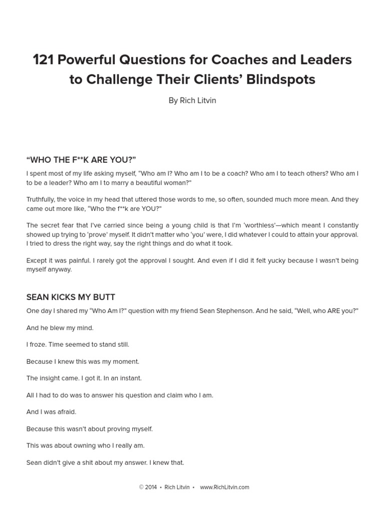 121 Powerful Questions-for-Coaches-and-Leaders-ARTICLE-Rich-Litvin ...