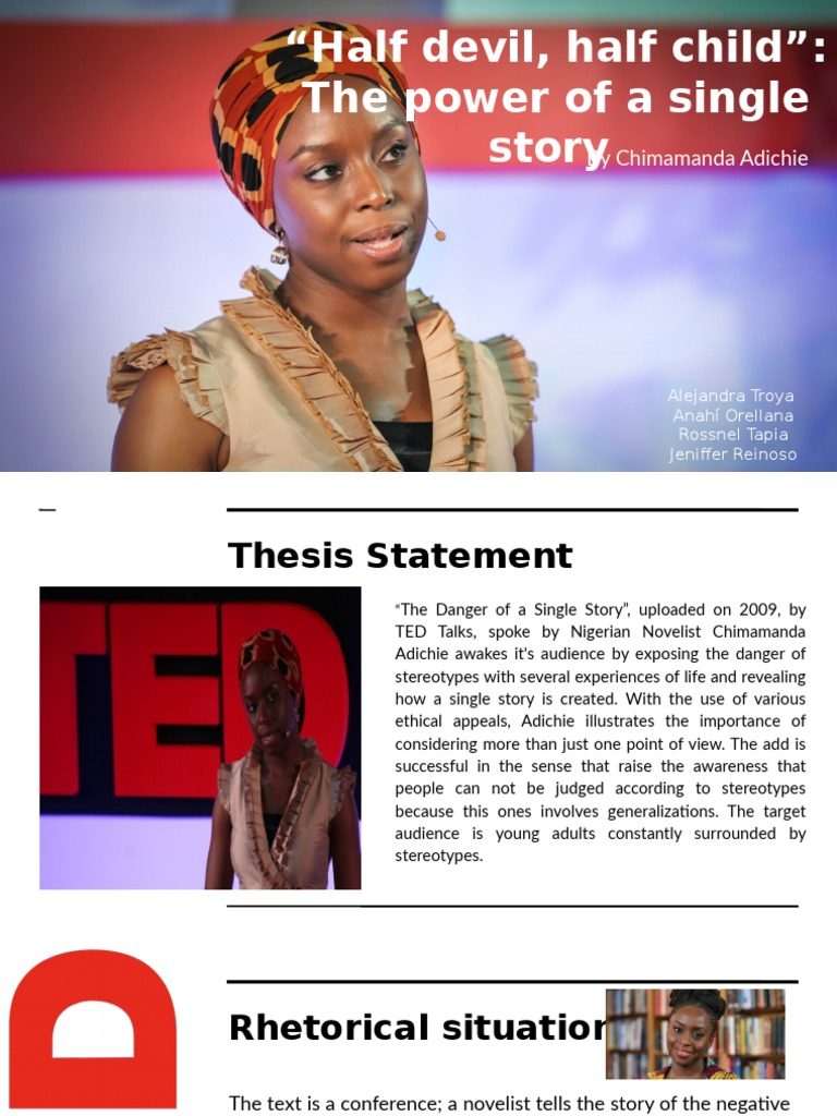 The Danger of A Single Story-1 | PDF | Stereotypes | Cognition