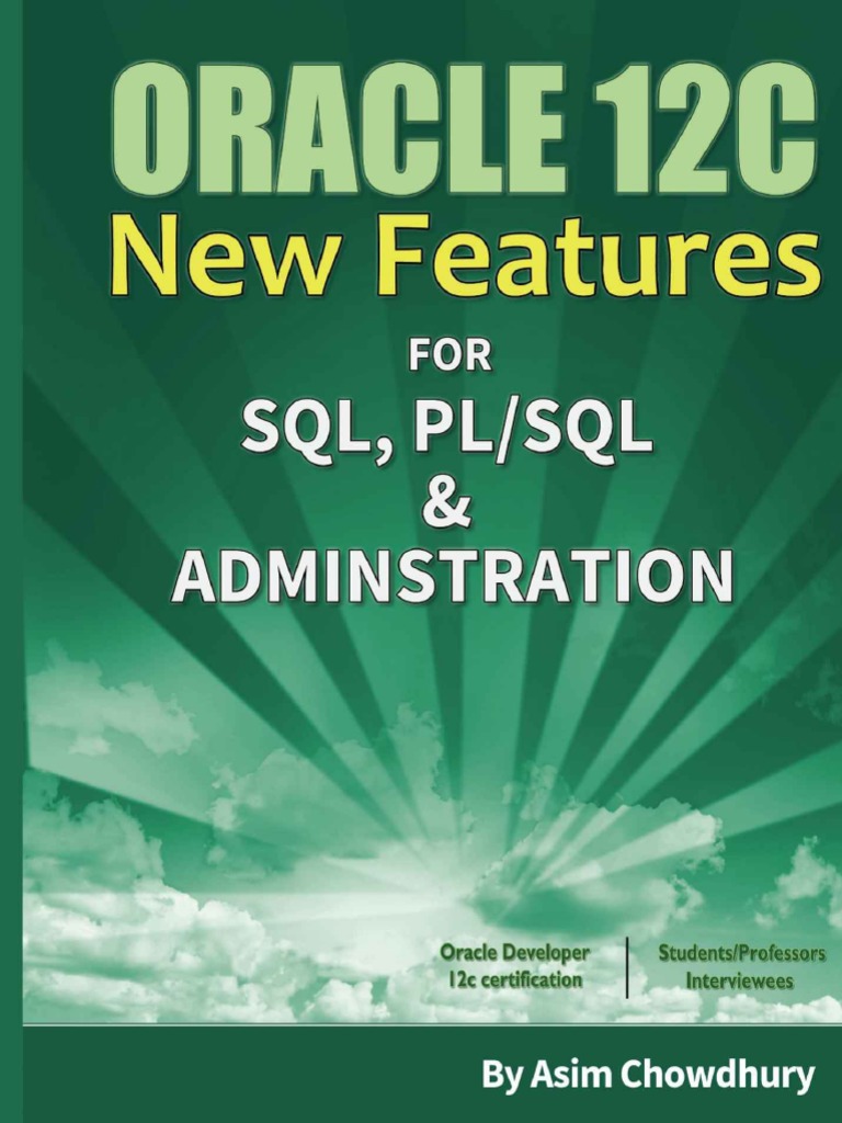 Oracle 12c New Features Sql Plsql And Administration Pdf Pdf Plsql Database Index 