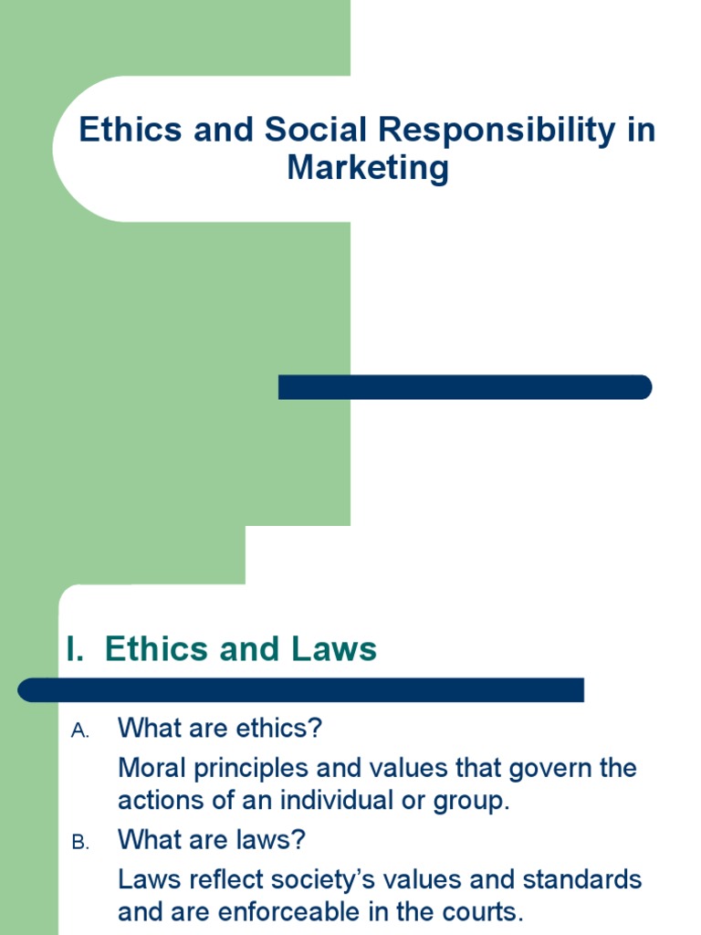 Ethics in Marketing | PDF | Finance & Money Management