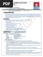 Document Controller CV Format | PDF | Microsoft Excel | Computing
