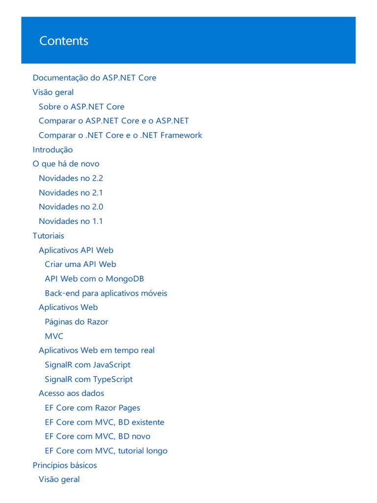 Asp Net Core PDF | PDF | Protocolo de transferência de hipertexto | Microsoft Visual Studio