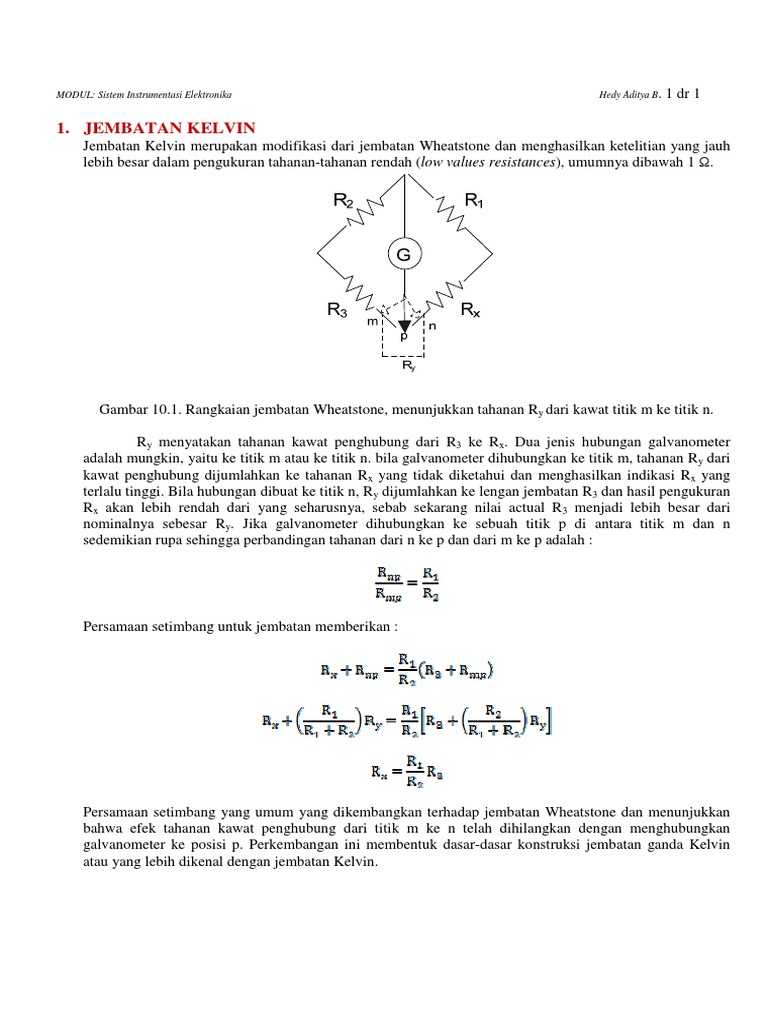 Jembatan Kelvin | PDF