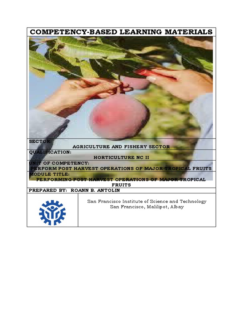 Horti - CBLM and Assessment Tool | PDF | Ethylene | Postharvest