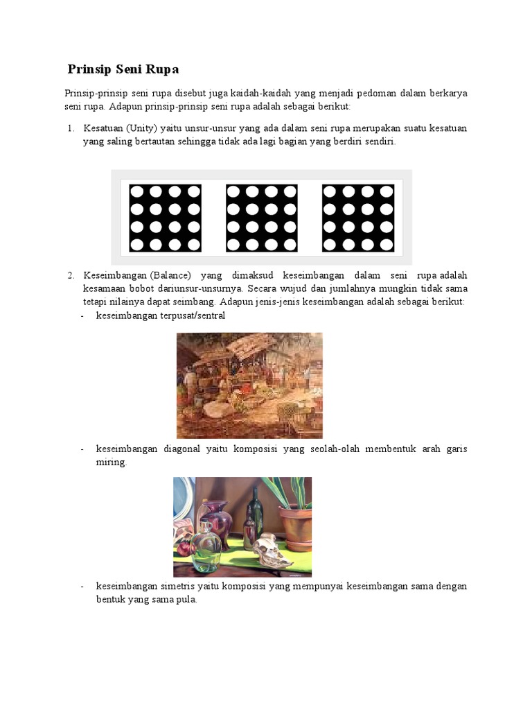 Prinsip Seni Rupa | PDF