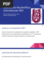 Mecanismos de Sustitucion Nucleofilica. SN1 y SN2 | PDF