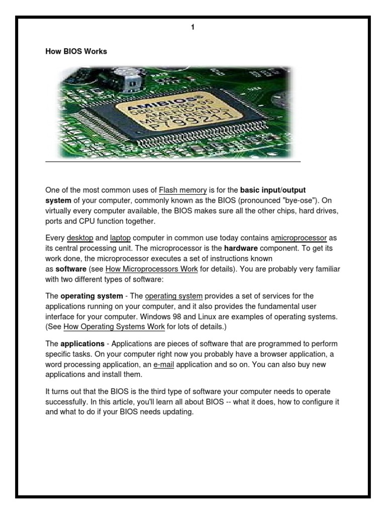 How BIOS Works 4 | PDF | Bios | Booting