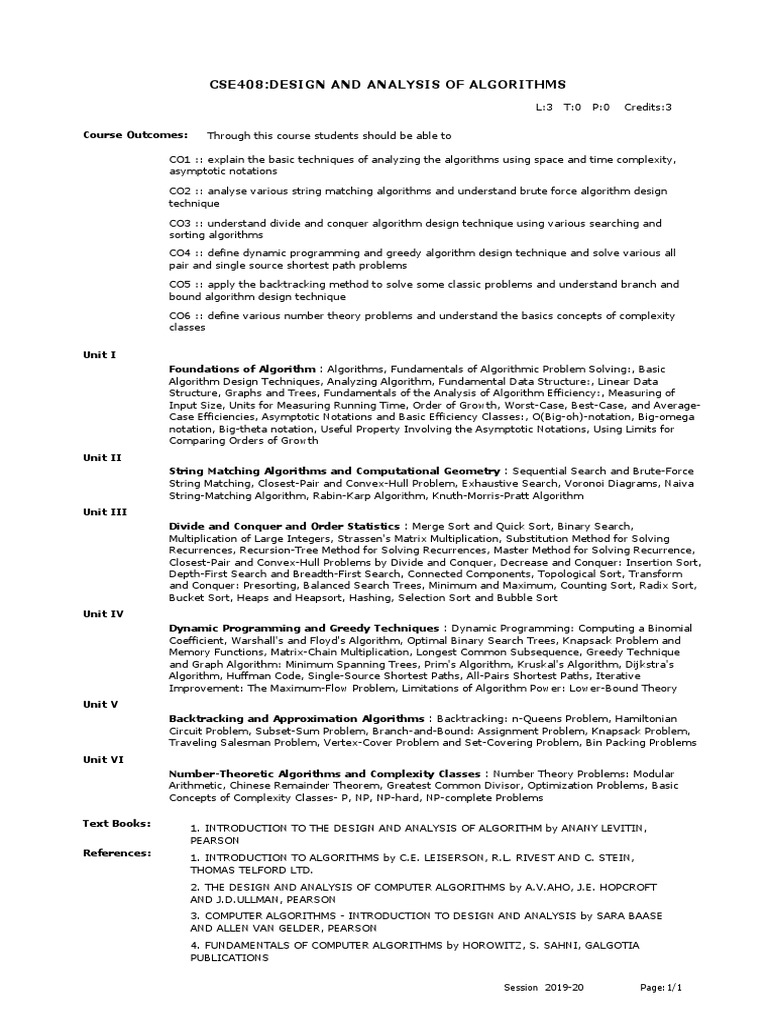 CSE408 | PDF | Computational Complexity Theory | Algorithms