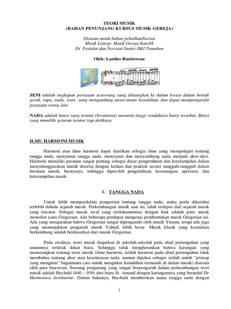 Teori Dasar Musik | PDF
