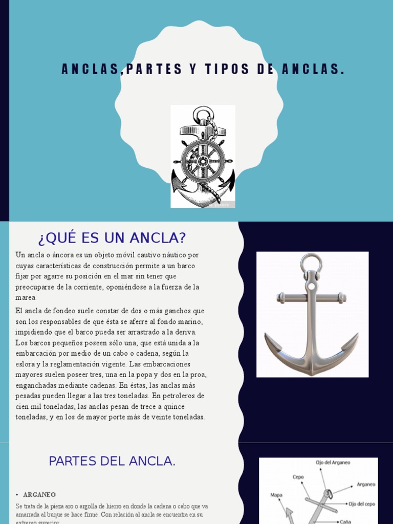 ANCLAS | PDF | Ancla | Embarcación