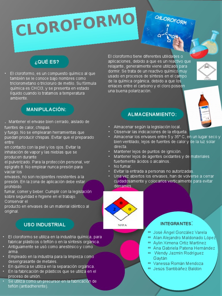 CLOROFORMO | PDF | Cloroformo | Compuestos químicos