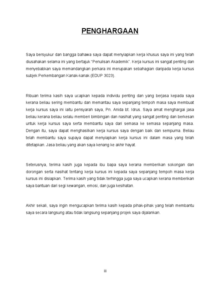 Penghargaan Edup 3023 | PDF