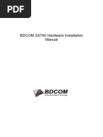 BDCOM S2928 Hardware Installation Manual | PDF | Network Switch | Ethernet