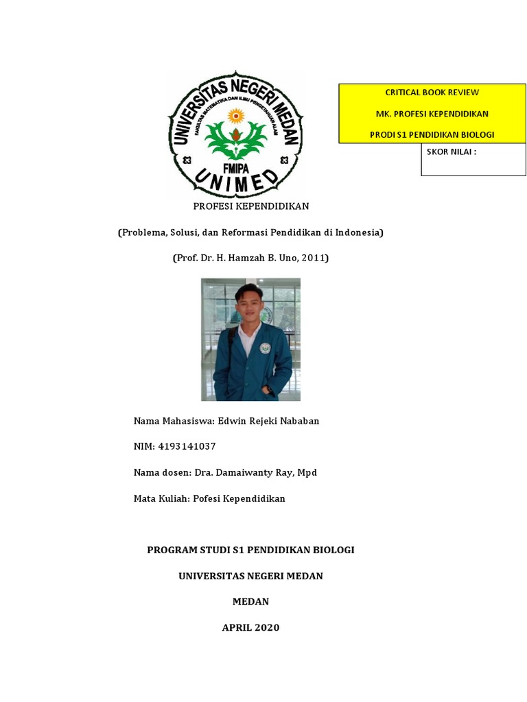 CBR Profesi Pendidikan Edwin | PDF